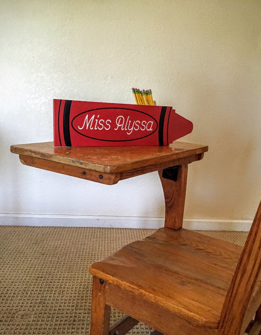 Crayon Name Sign/teacher Gift/kids Room Sign - Etsy