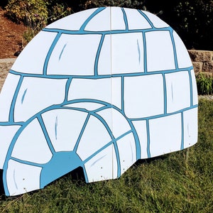 Igloo Outdoor Christmas Holiday Yard Art Sign, Christmas Decoration - Etsy