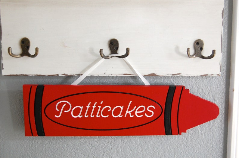 Crayon Name Sign/teacher Gift/kids Room Sign - Etsy