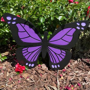 Monarch Butterfly Hanging or Staked Wooden Yard Art, Gardener's Gift - Etsy