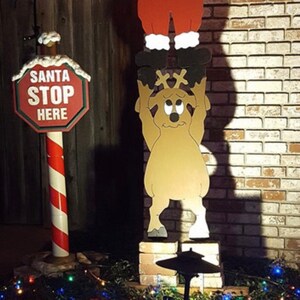 Santa Falling off the Roof, Christmas Outdoor Yard Art - Etsy