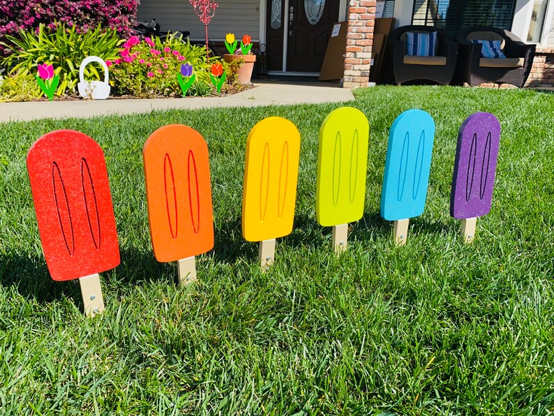 Set of 6 Popsicles Summer Poolside Decor | Etsy