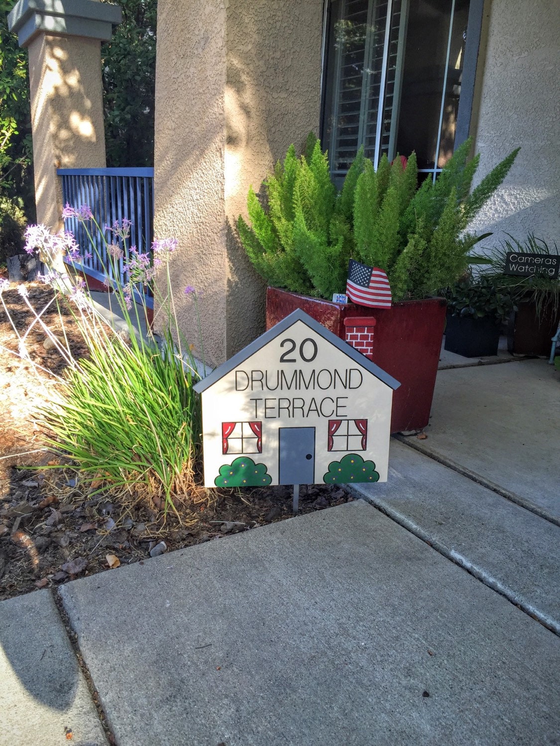 House Address Sign Engraved On A House | Etsy