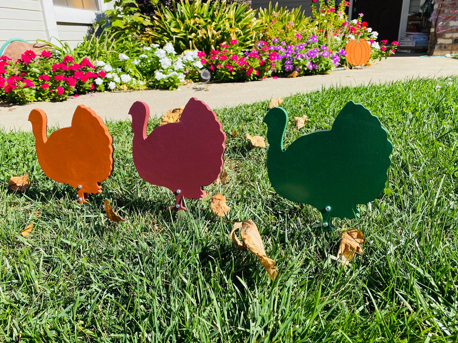 Turkey Set of Three for Thanksgiving Decorating | Etsy