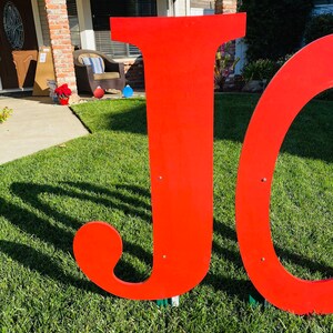 JOY Large Letters Outdoor Christmas Holiday Yard Art Sign - Etsy