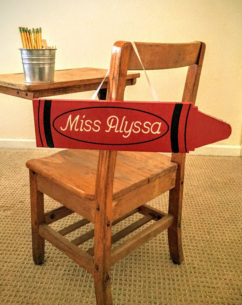 Crayon Name Sign/teacher Gift/kids Room Sign - Etsy