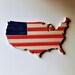 Distressed United States Wood Map - Etsy
