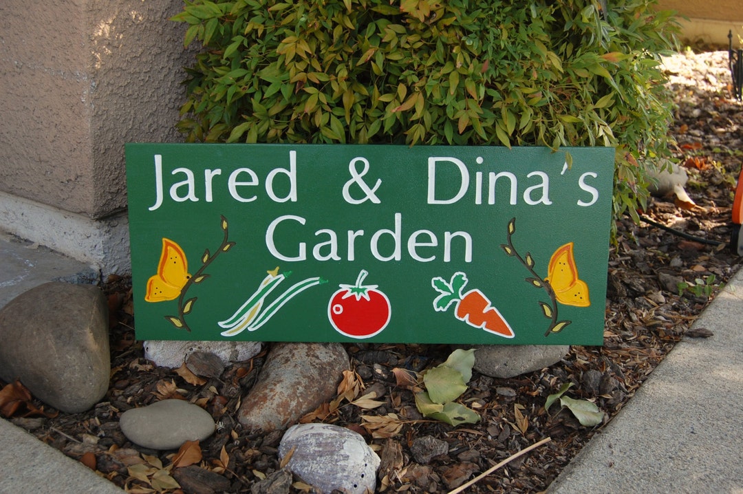Personalized Garden Engraved Outdoor Sign, Gardeners Gift - Etsy