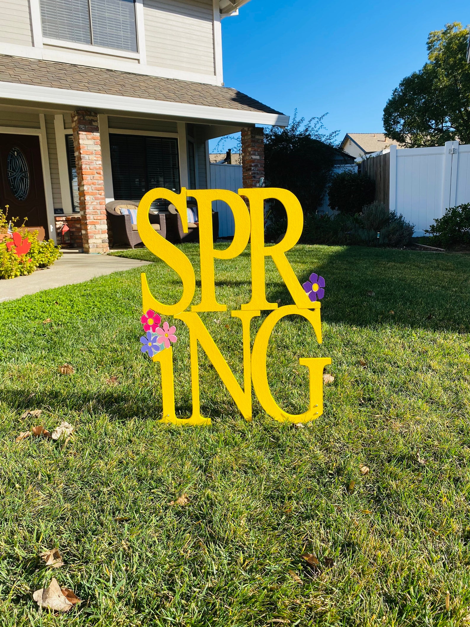 Spring Flowers Wood Sign - Etsy