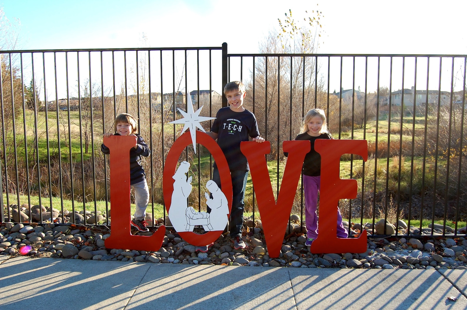 Love Christmas Sign With Engraved Nativity Yard Art Sign Large - Etsy