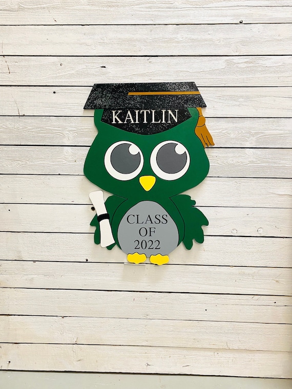 Personalized Graduation Owl With Name and Graduation Year - Etsy