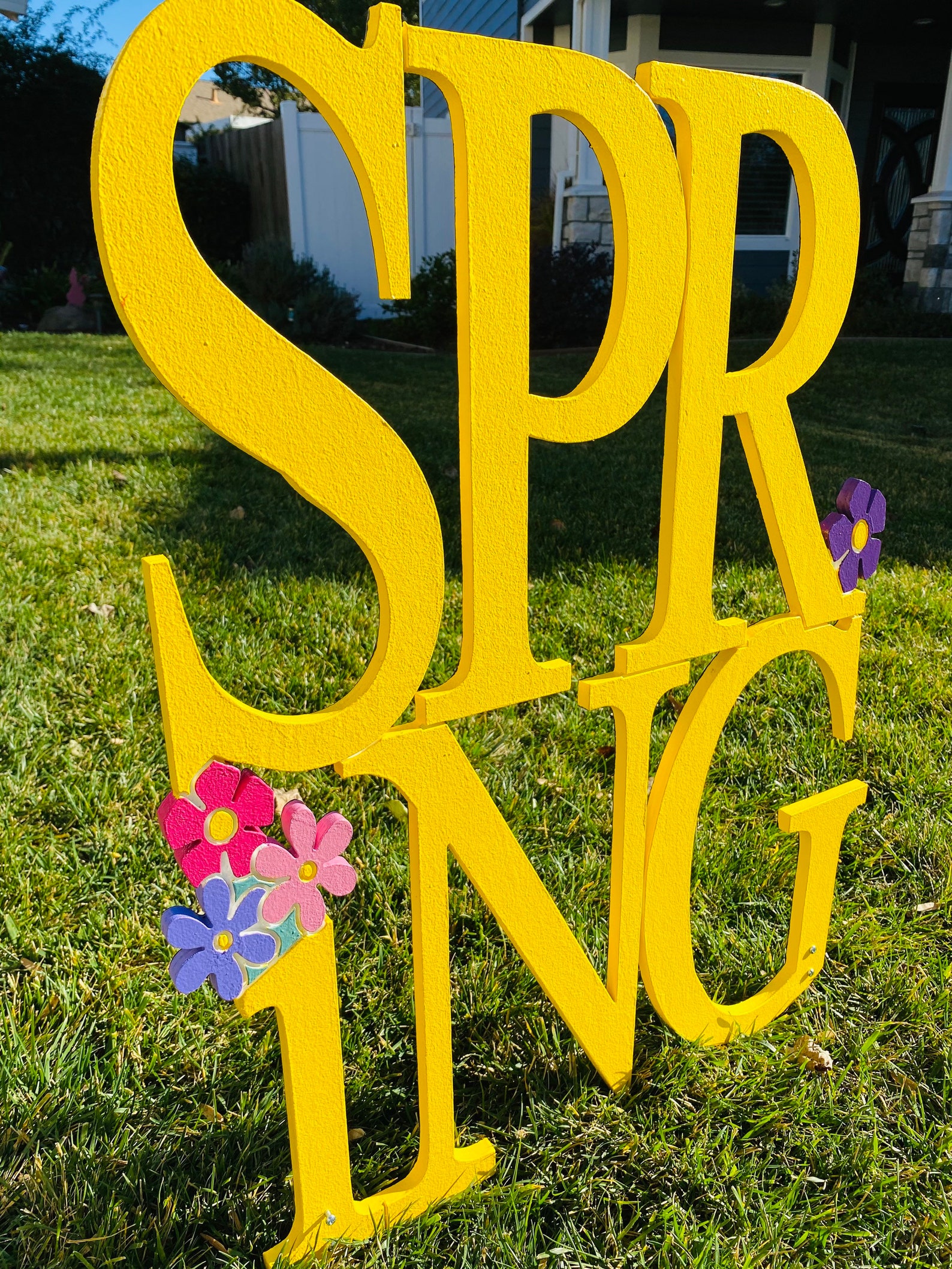 Spring Flowers Wood Sign - Etsy