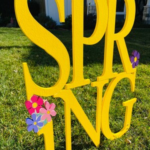 Spring Flowers Wood Sign - Etsy