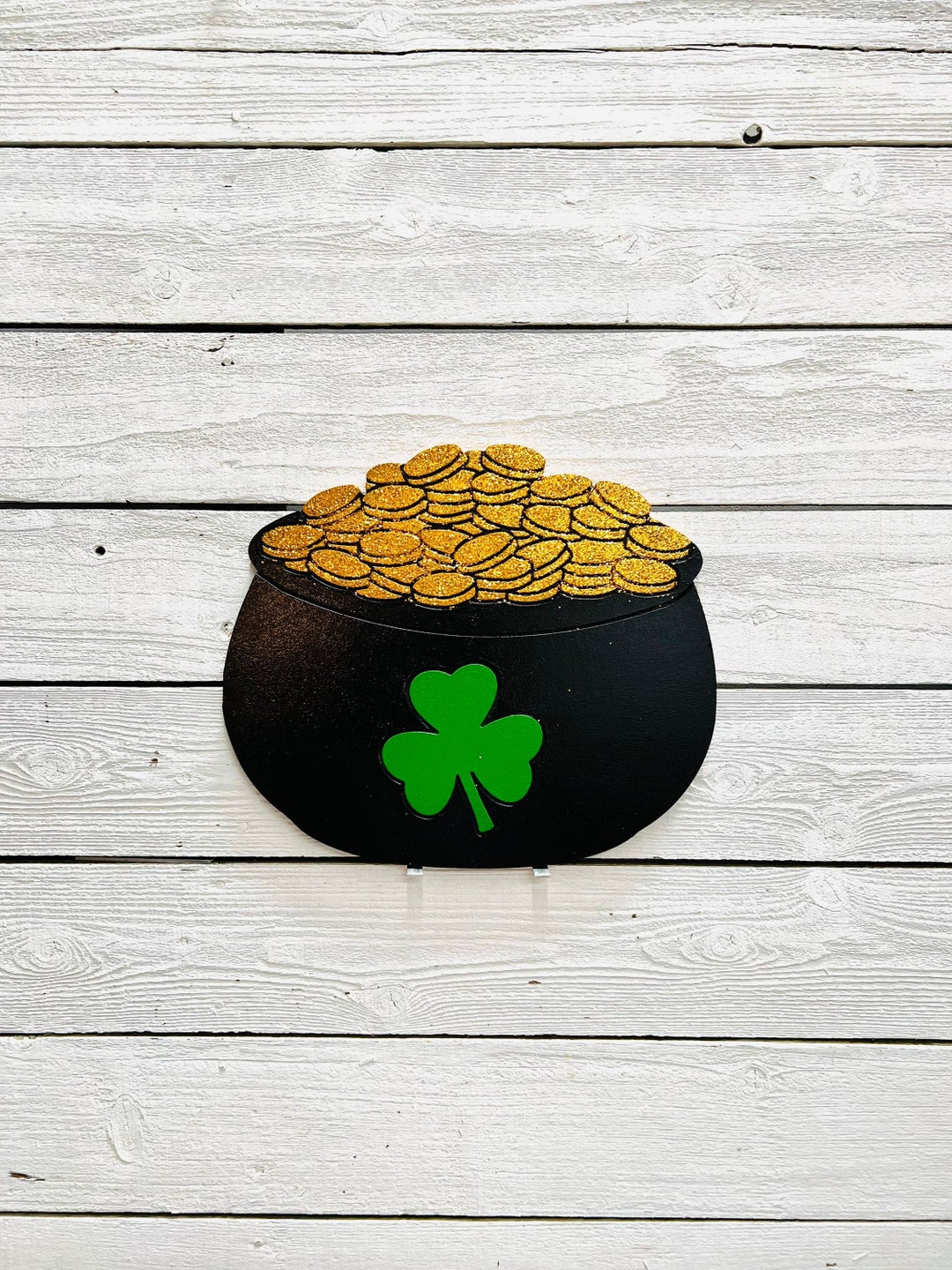 Pot of Gold, St Patrick's Yard Art Decoration, Wood Sign - Etsy