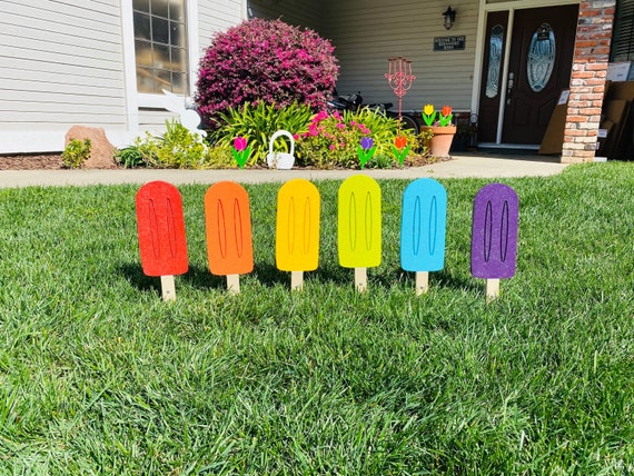 Set of 6 Popsicles Summer Poolside Decor | Etsy