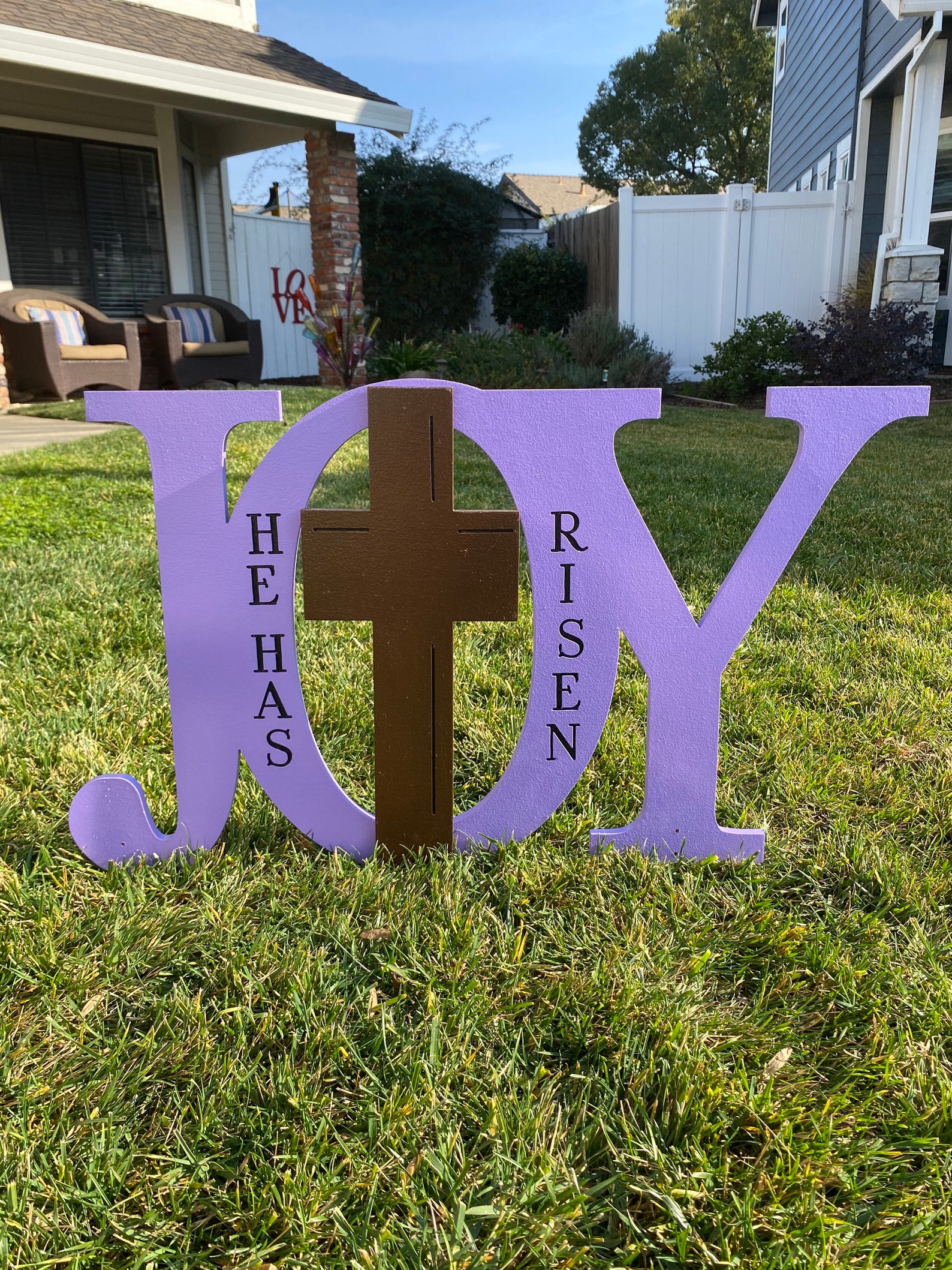 Easter Religious Outdoor Yard Decoration He Has Risen Wood - Etsy