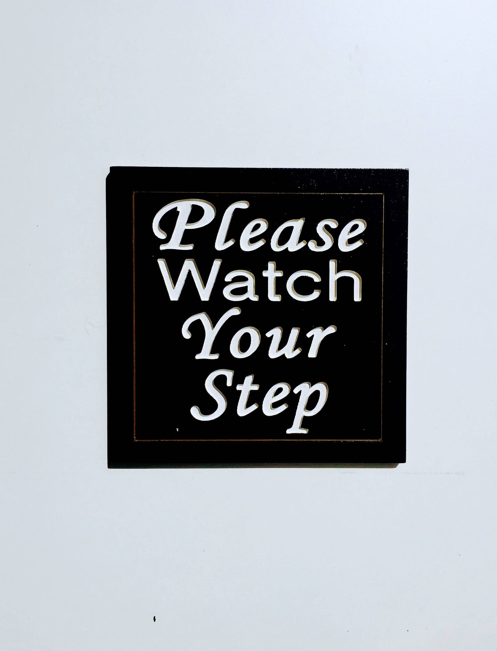 Please Watch Your Step Engraved Wood Garden Sign 12 Inch - Etsy