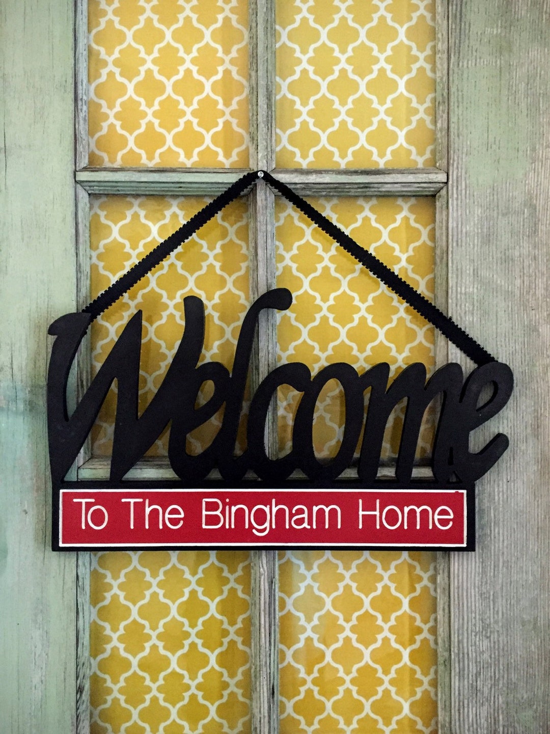 Welcome Sign Engraved and Personalized - Etsy