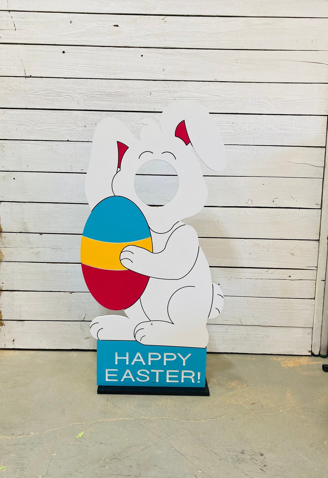 Easter Bunny Photo-op Engraved Wood Sign With Stand - Etsy