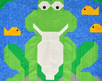 Frog Quilt Pattern | Etsy