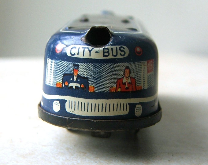 Vintage Tin Bus, Vintage Tin Toy, 1950s City Bus, Tin Toy Bus - Etsy