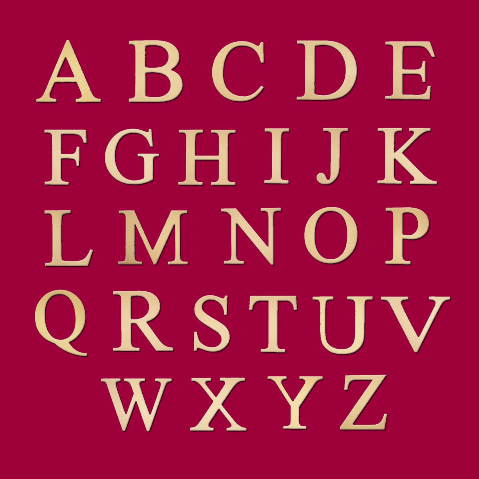 24 Times New Roman Capital Letters Unfinished DIY Wood - Etsy