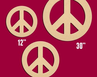 Cutout Peace Sign - Etsy