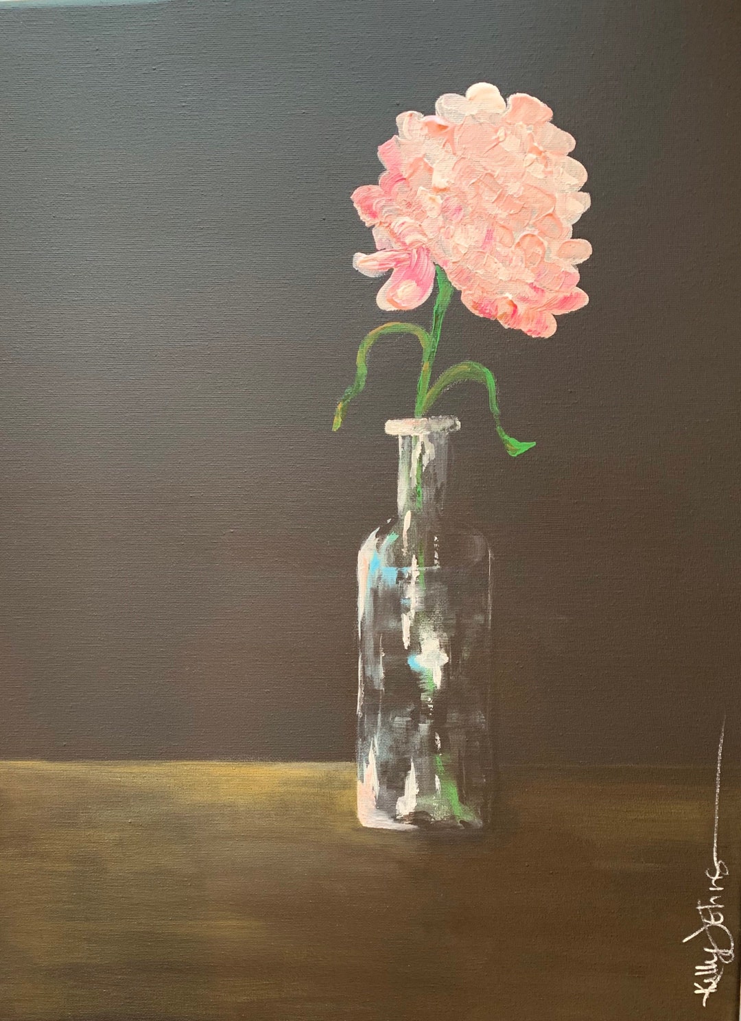 Single Flower Original Painting - Etsy