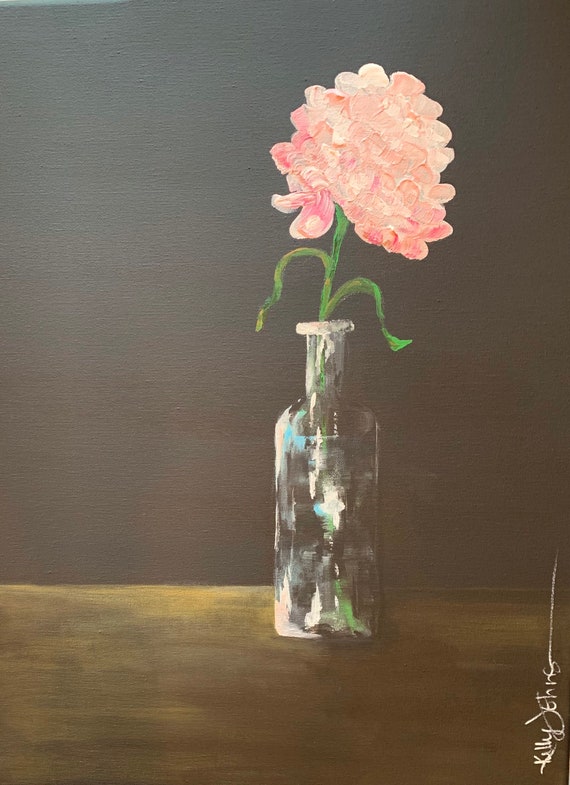 Single Flower Original Painting - Etsy