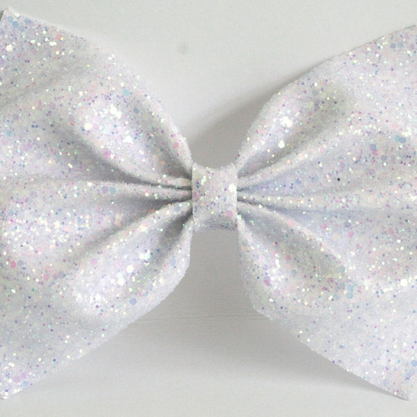 White Hair Bows - Etsy