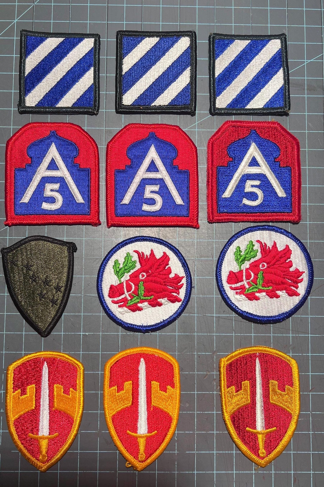 12 Assorted US Army Patches - Etsy
