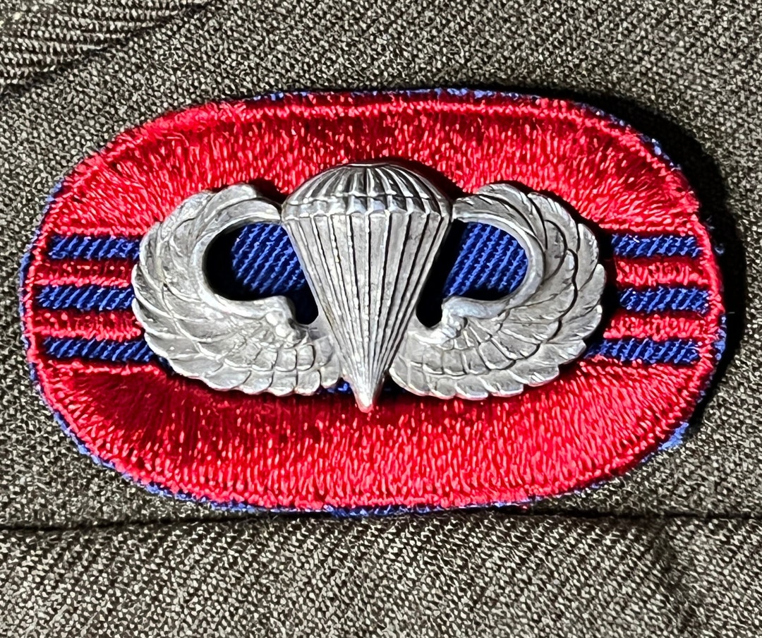 US Army Airborne Paratrooper Jump Wings on 503rd Airborne Infantry Oval ...