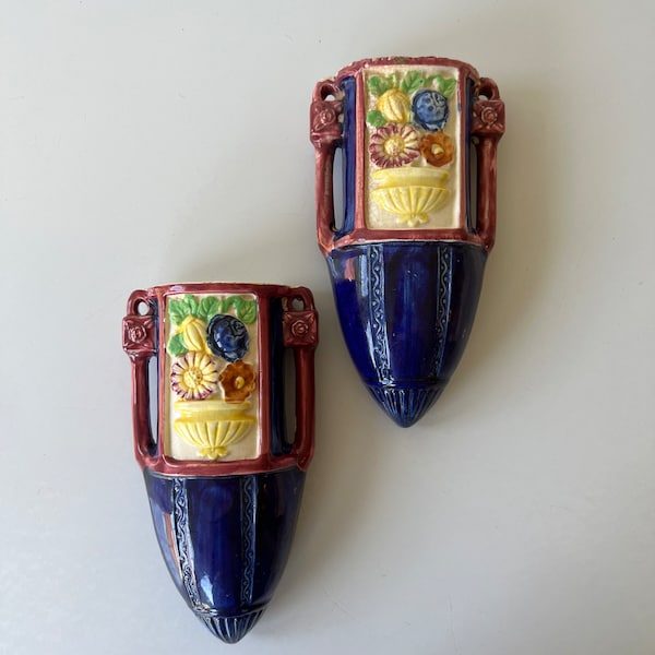 Ceramic Wall Pocket - Etsy