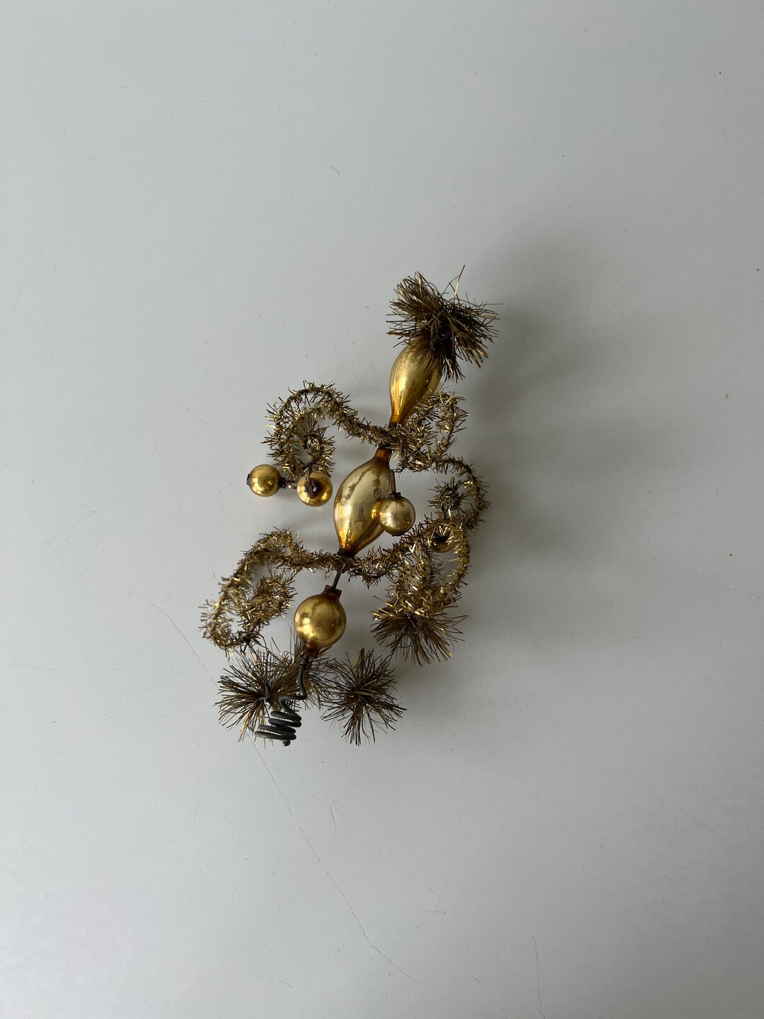 Antique German Tinsel Mercury Glass Wire Tree Topper/old World Antique ...