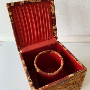 Victorian 6 Inch Velvet Collar Box/antique Cuff and Collar Box ...
