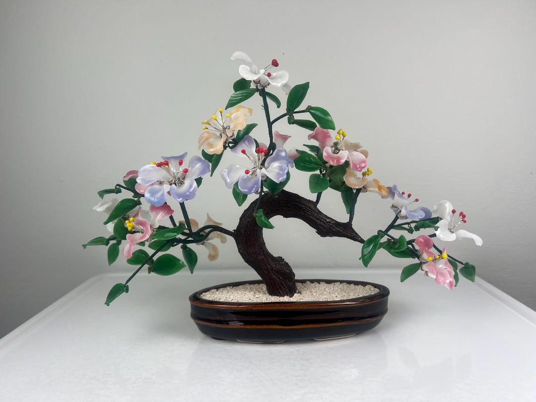 Beautiful Multi Color Glass Tree Bonsai Tree/glass Mini Tree Bonsai ...