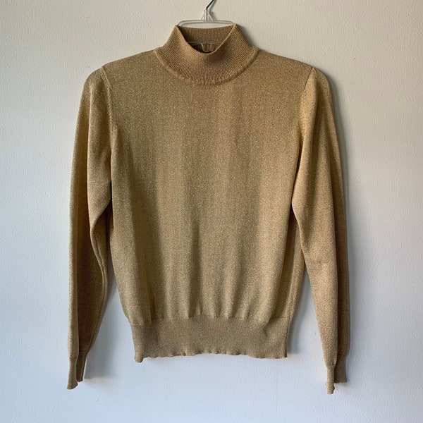 Gold Sweater - Etsy