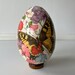 Lovely 6.5 Inch Spring Easter Paper Mache Découpage Glossy Egg - J - Etsy