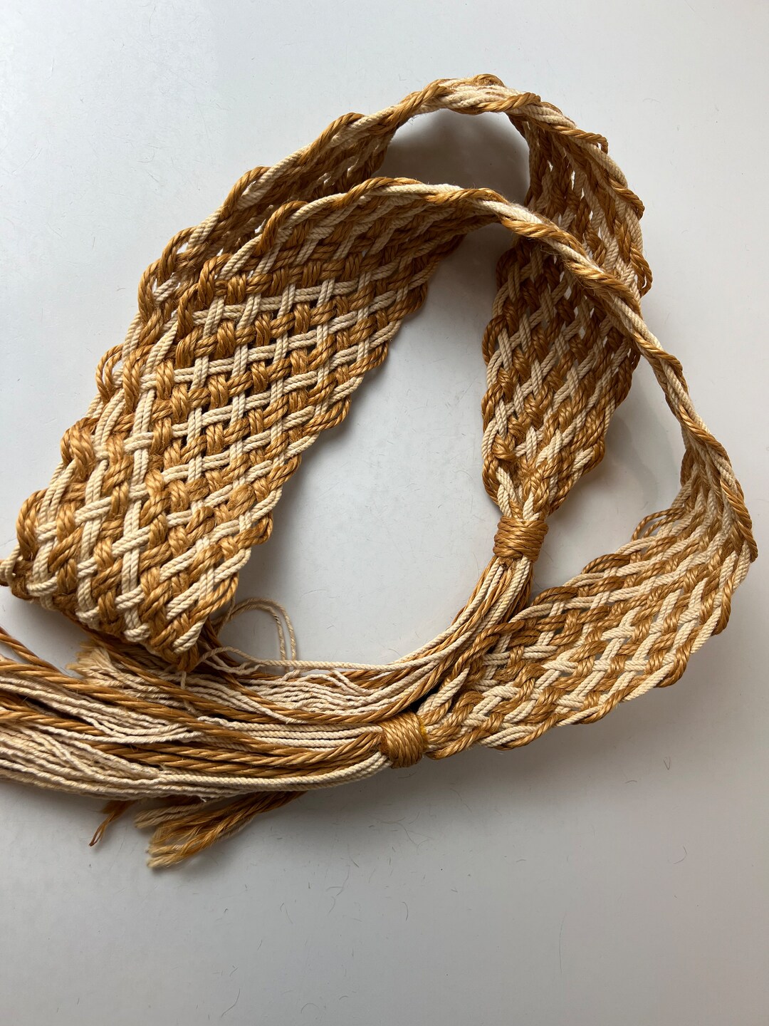 Lovely Boho Jute 44 Inch Belt/vintage Jute Belt Groovy - Etsy
