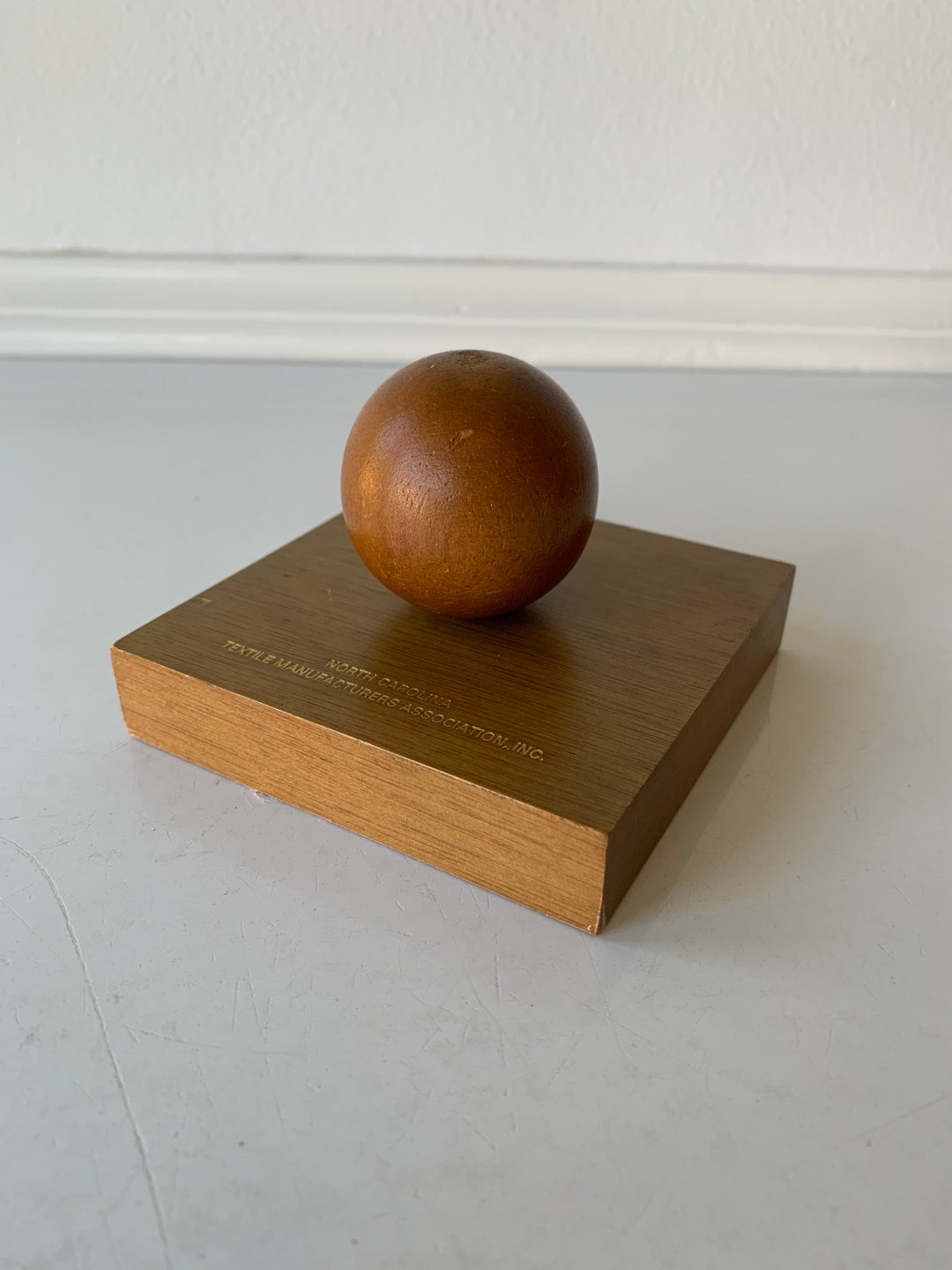 Wooden Magnetic Ball and Stand/vintage Mid Century Office Desk - Etsy
