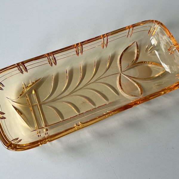 Cut Glass Tray - Etsy