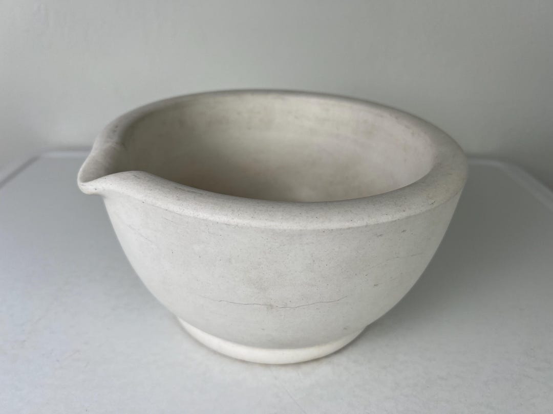 Antique Thomas Maddock and Sons #5 Motar Bowl Stone Bowl 8.5 Inch ...