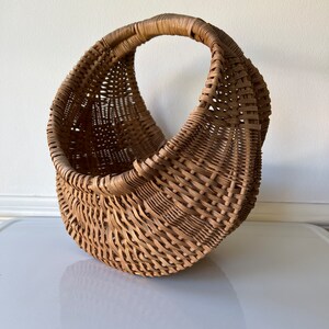 Antique Crescent Circle Basket - Etsy