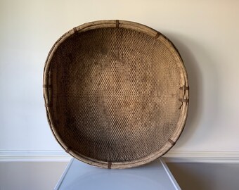 Bamboo Winnowing Basket - Etsy