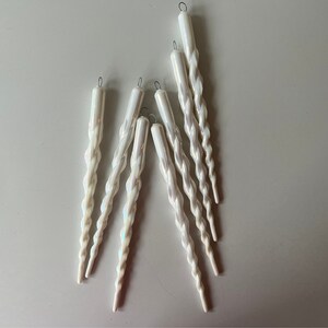 Set of 7 Long Hard Plastic Ice Cycle Ornaments/vintage Ice Cycle ...