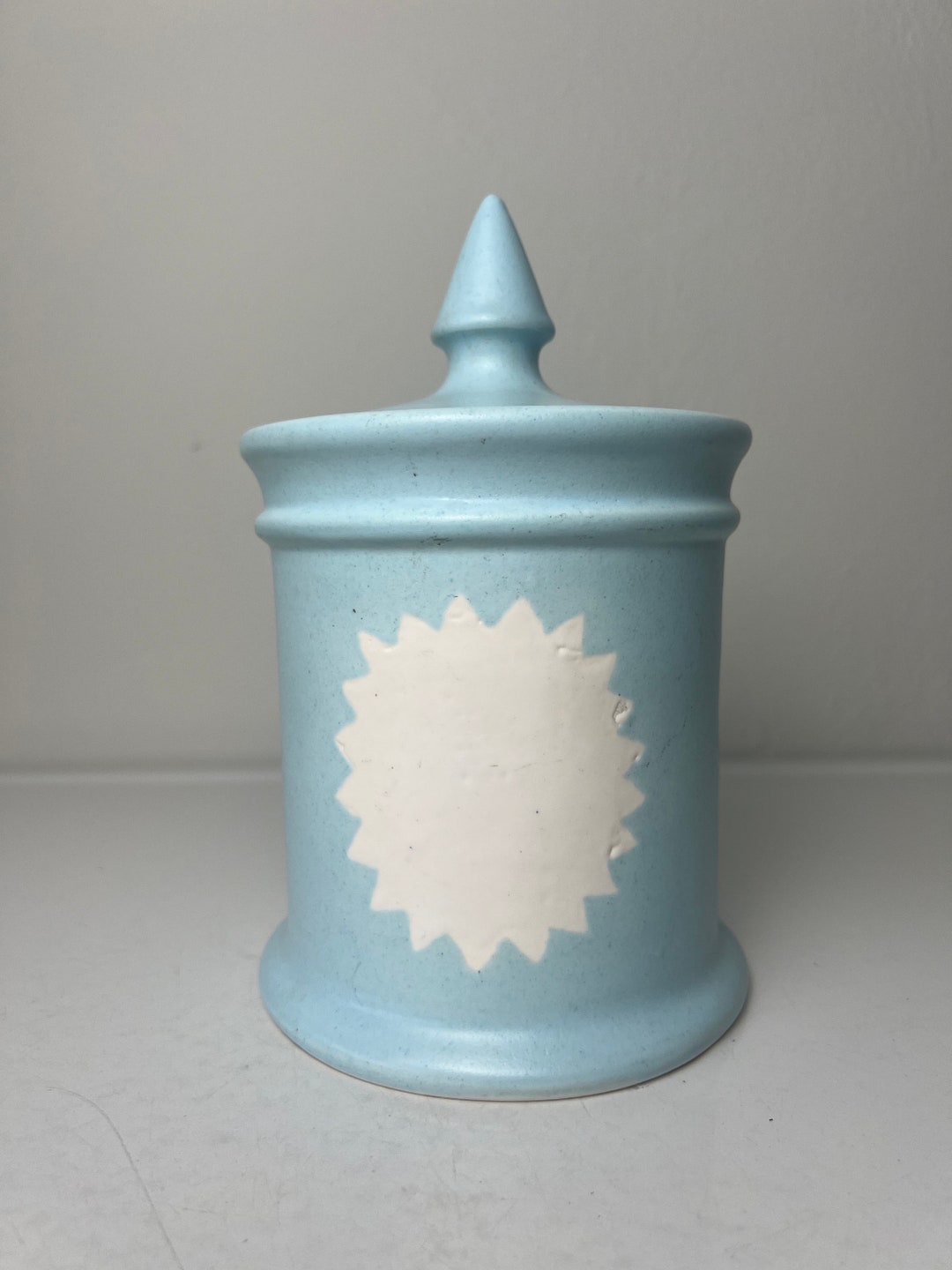 Nice Quality Blue Ceramic Jar Made in France/baby Blue Cermaic Jar ...