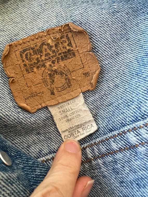 Perfectly Worn Gap 80s/90s Denim Jacket Size Small Un… - Gem