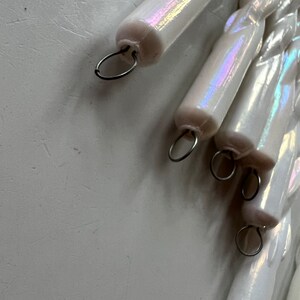 Set of 7 Long Hard Plastic Ice Cycle Ornaments/vintage Ice Cycle ...