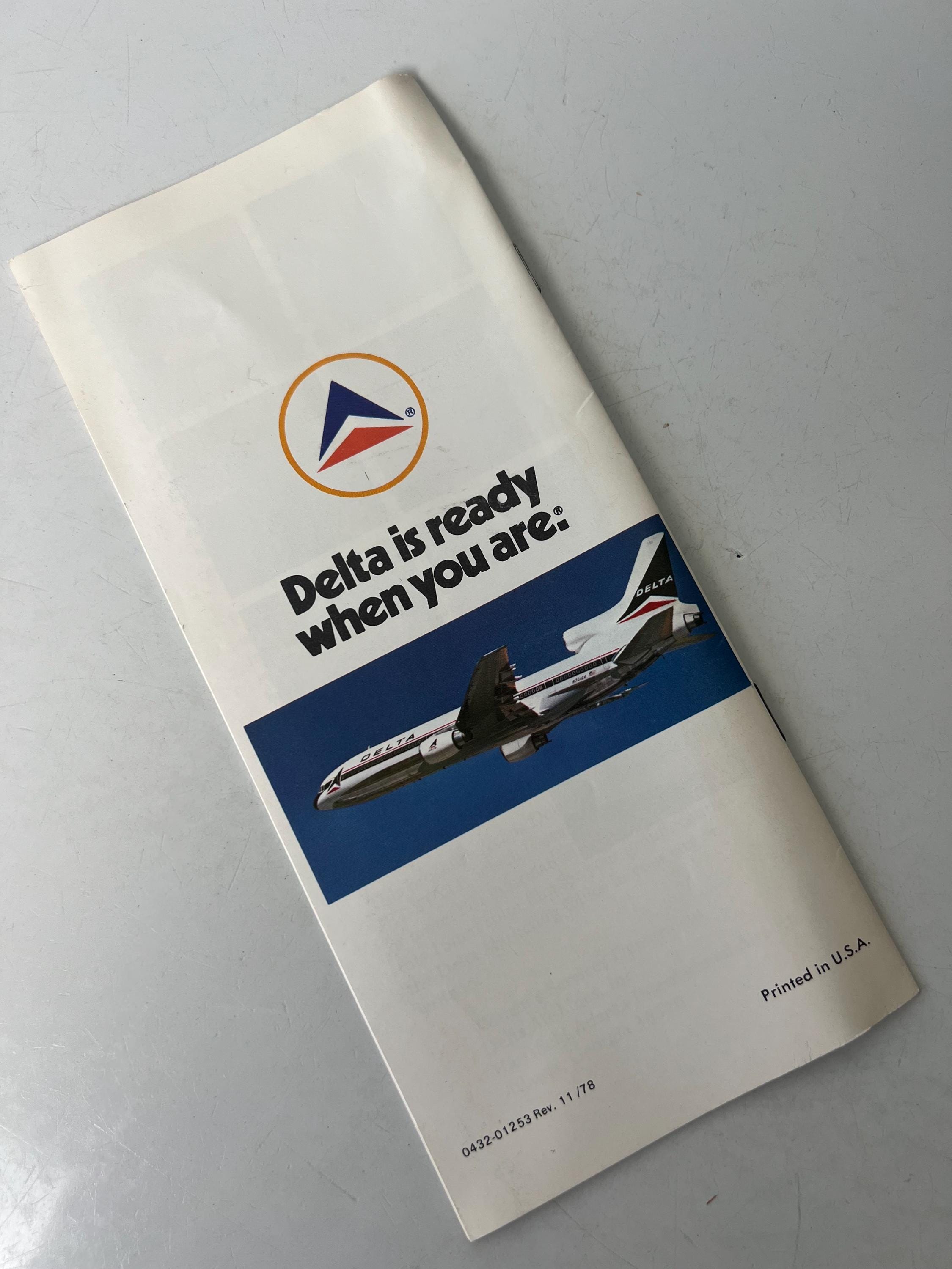 Vintage Jet Packing Delta Airlines Travel Brochure/vintage Travel ...