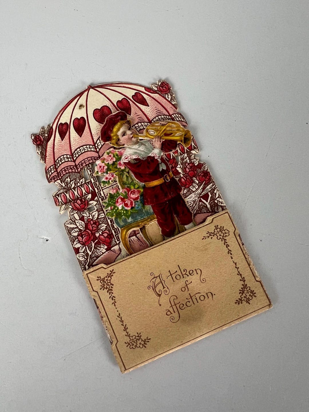 Antique German Token of Affection or Love/antique Valentine Old Card - Etsy